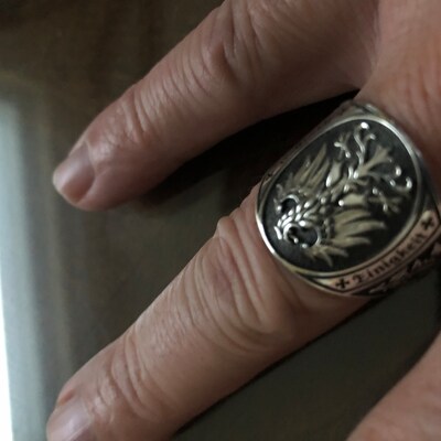 Skull Silver Men Ring Biker Vanitas Memento Mori SANDRO VERARDI Silver ...