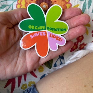 Organ Donation Awareness Sticker - Etsy