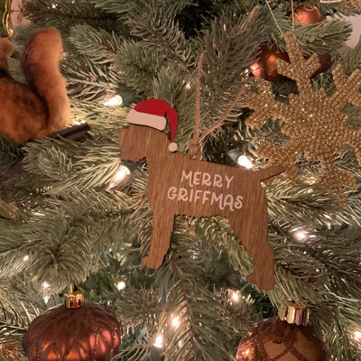 Wirehaired Pointing Griffon Christmas Ornament Personalized Pet ...