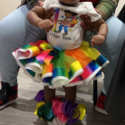 Giraffe Tutu Set, Giraffe Outfit, Kid's Birthday Tutu With Name, Brown ...