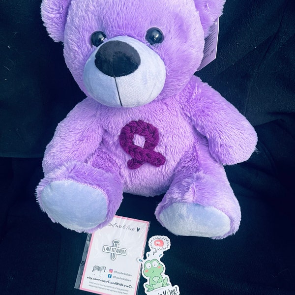 Chiari Malformation zipperhead Awareness 12 Bear Purple, Awareness ...