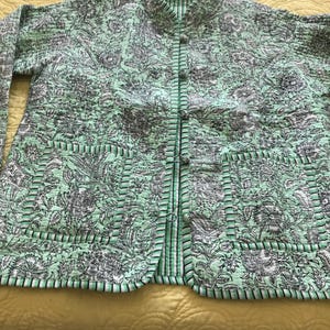 Handmade Patchwork Jacket, Hand Stitched Cotton Patchwork Jacket ...