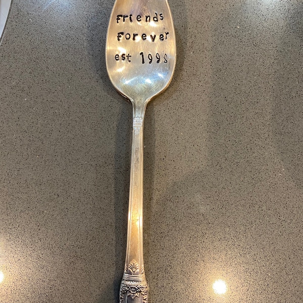 Hand Stamped Silver Plated Spoon: Funny Sayings, Custom - Etsy