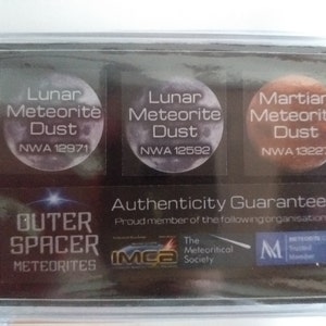 1g Authentic Moon Dust From Cutting Lunar Meteorites, in a Star Vial on ...