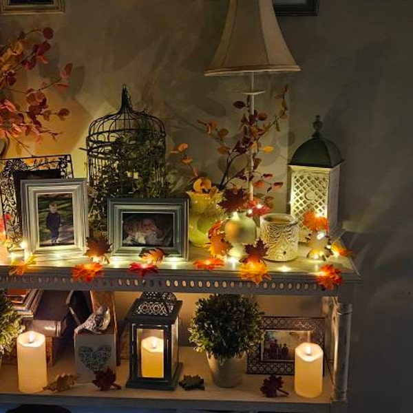 Black Vine Fairy Lights Gothic Wedding Table Decor Garland Dark ...