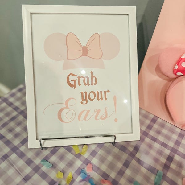 Printable Minnie Favors Sign, Minnie Birthday, Minnie Sweet Store ...