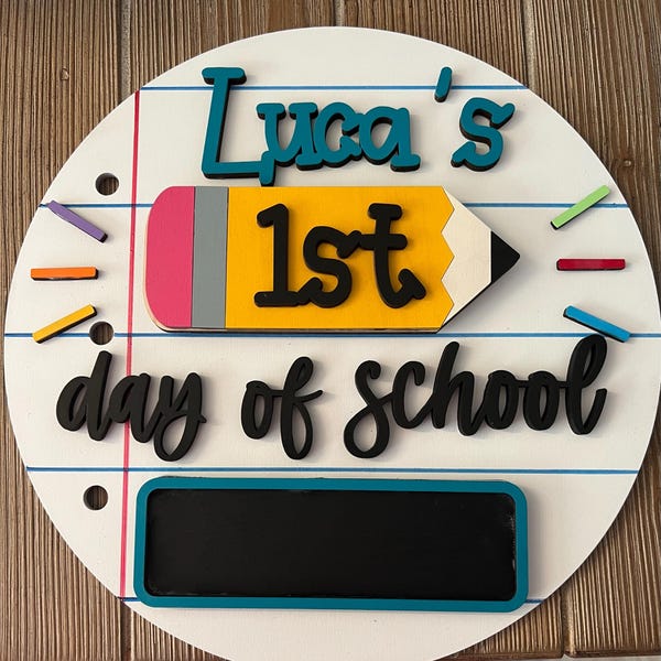 School Years Photo Frame School Photo Collage Pre-school Personalized ...
