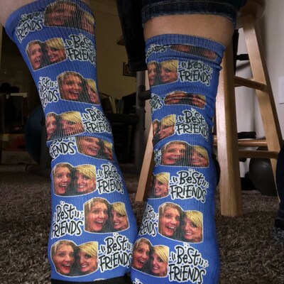 Bff Custom Gifts Custom BFF Face Sock Best Friend Socks BAE - Etsy