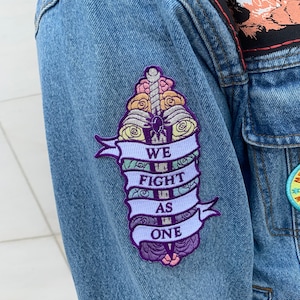 We Fight as One Embroidered Patch - Etsy UK