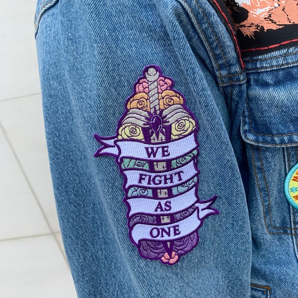 We Fight as One Embroidered Patch - Etsy
