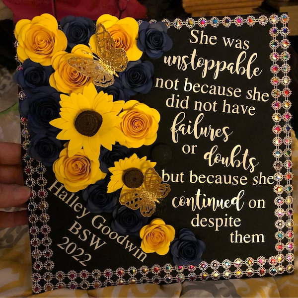 15pcs 3D Paper Roses and Sunflowers, Gold Butterflies | Design Your ...