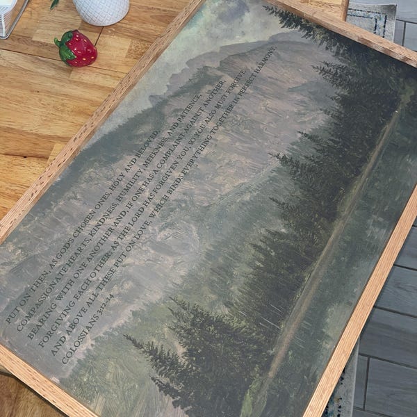 Bible Verse Wall Art | Christian Wall Art | Extra Large Vintage Wall ...