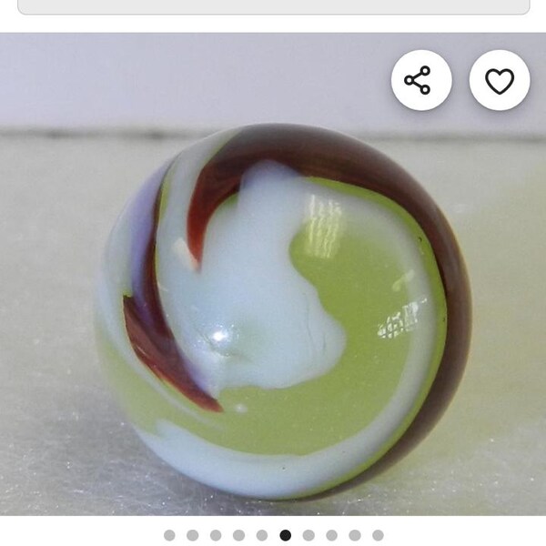 Nice Example Japanese Yasuda Glass Transition Transitional Marble .67 ...