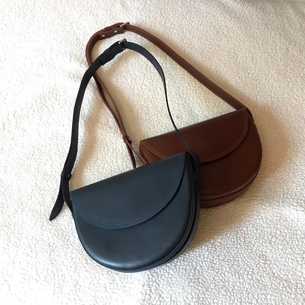 Black Shoulder Crescent Bag, Evening Half Moon Bag, Top Handle Bag ...