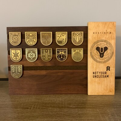 Large Vertical Display to Display Destiny Pins seals 15 Sigils - Etsy