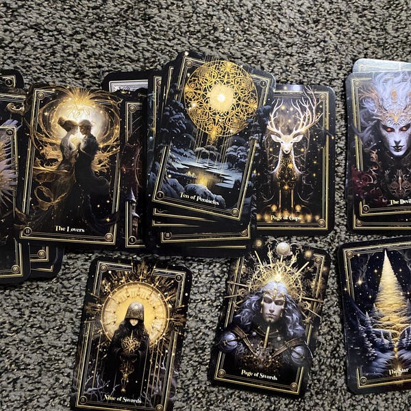 Unique Tarot Deck, Tarot Deck With Guidebook, Custom 78 Tarot Cards ...