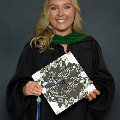 Custom Quote Elementary Teacher Grad Cap Topper, Digitally Painted ...