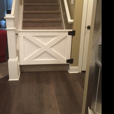 Custom Barn Door Baby Gate, White Painted Baby and Pet Gate - Etsy