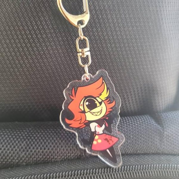 Alastor and Vox Acrylic Keychain Hazbin Hotel Inspired Merchandise - Etsy