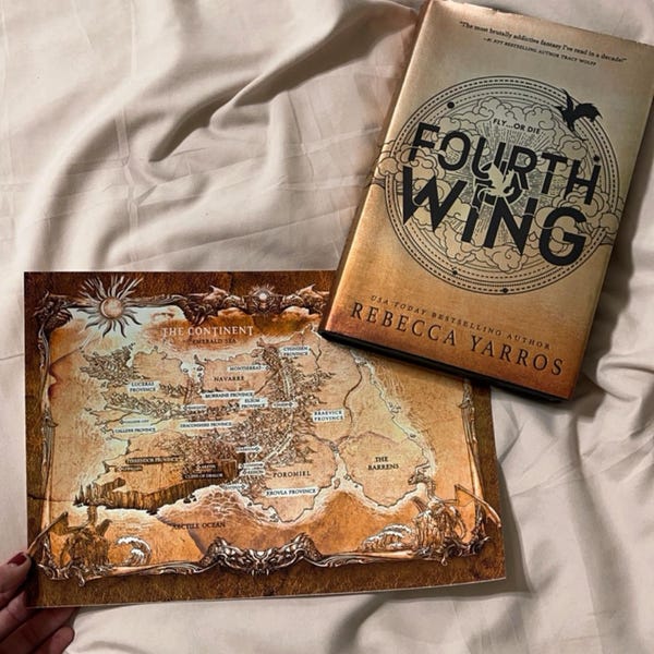 Empyrean Series World Map – Inspired by Fourth Wing & Iron Flame by ...