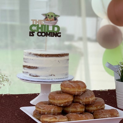 The Child is Coming Cake Topper Baby Alien Child Baby Shower the Child ...