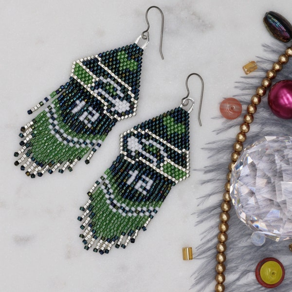 Original Seahawks Bead Loom Pattern by Viki Clasper - Etsy