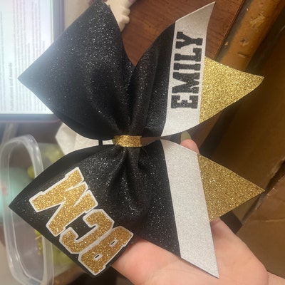 Custom Cheer Bow in Your Team Colors, Great Gameday Cheer Bow ...