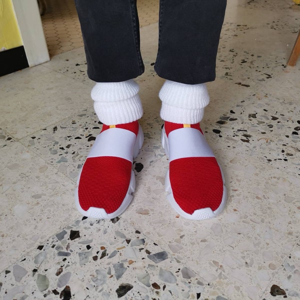 Men Unisex Adult Sonic Speed Shoes Custom Cosplay Shoes Sneakers With ...