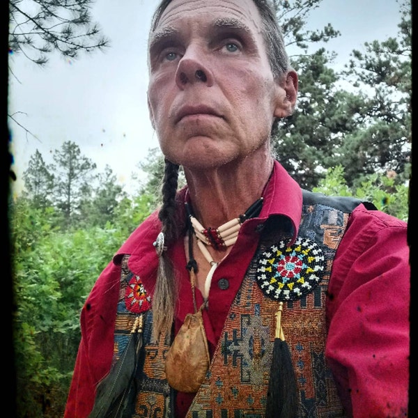 8" Horse Hair Scalp Locks Black or White Native Crafts Tribal Pow Wow ...