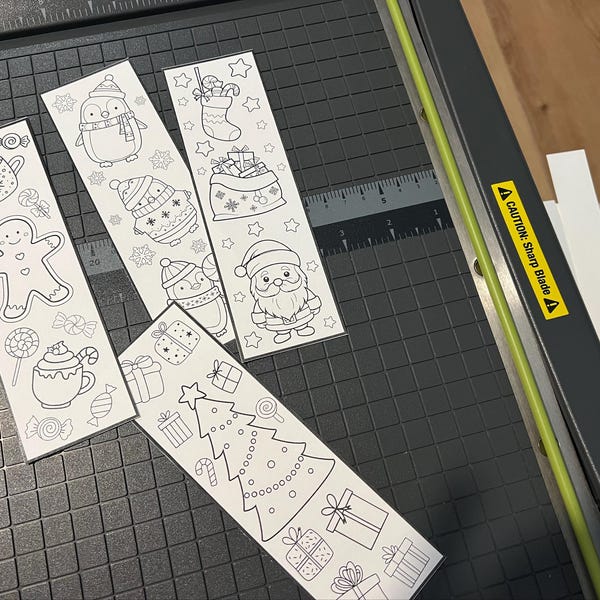 Printable Christmas Coloring Bookmarks, Color Your Own Bookmarks ...