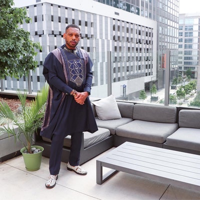 Navy Blue AGBADA, AGBADA for Men, African AGBADA, African Wedding Suit ...