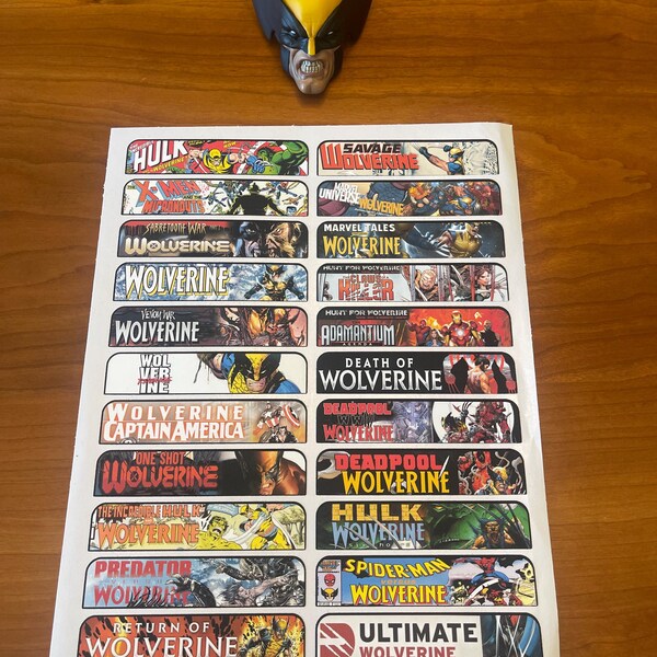 Custom Comic Books Divider Labels, Comic Labels, Comic Stickers ...