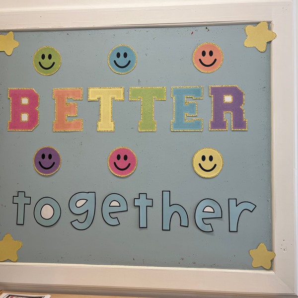 Better Together Bulletin Board Kit: Back to School Classroom Decor ...