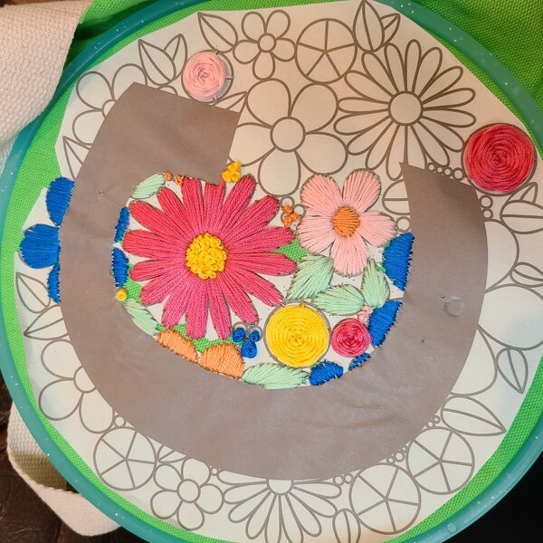 Letter 'D' Embroidery Pattern / PDF Digital Download / Floral ...