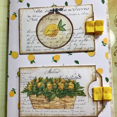 Lemons Junk Journal Kit, Yellow, Recipe Book, Fruit, Summer, Green ...