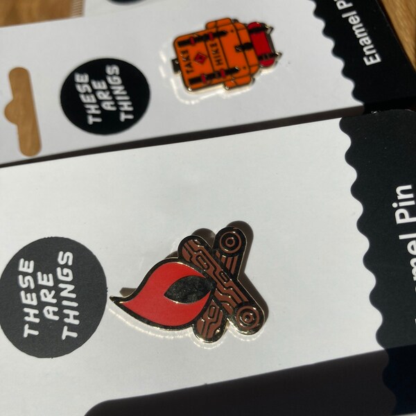 Campfire Enamel Pin - Etsy
