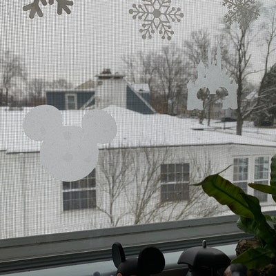 Custom Disney Castle Window Cling Mickey Mouse Castle Window Decal ...