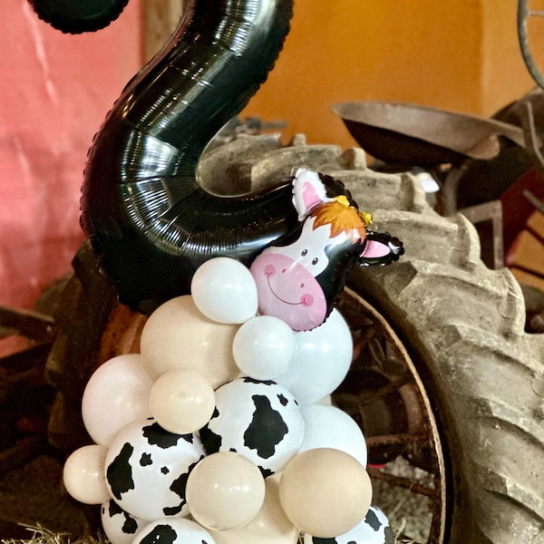 DIY Blue Farm Balloon Sculpture, 1.4m/55in, Boy's Farm Animal Balloon ...