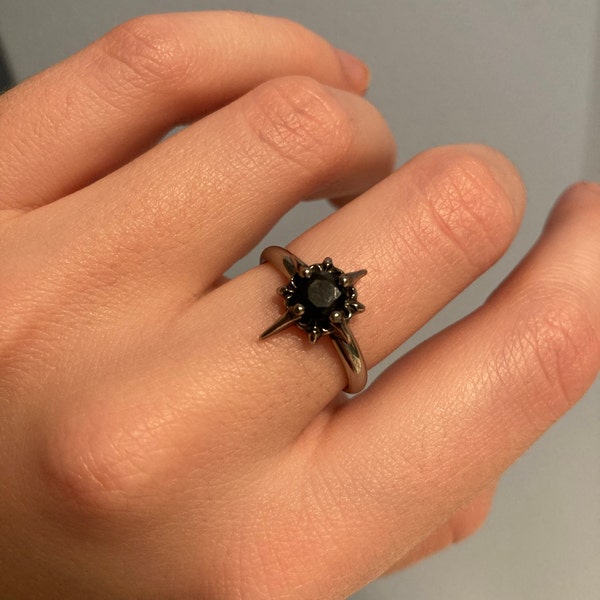 North Star Ring,stainless Steel Star Ring , Gothic Jewelry, Gothic ...