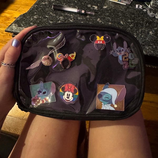 Pin Belt Bag - Ita Bag, Pin Display Bag, Clear Pocket Display Bag, Pin ...