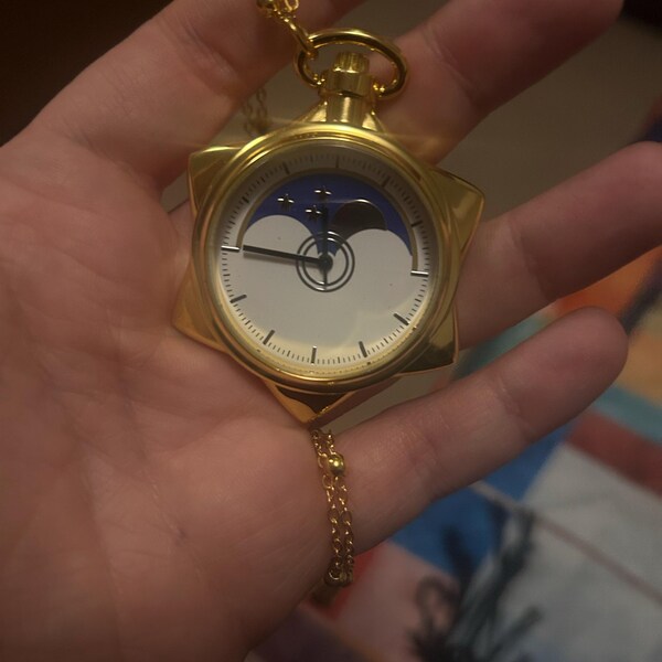 Vintage Look Dual Time Zone Pendant Watch - Brass Necklace, Retro ...