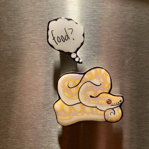 Ball Python Magnet Gift for Snake Lover or Albino Ball Python Loss ...
