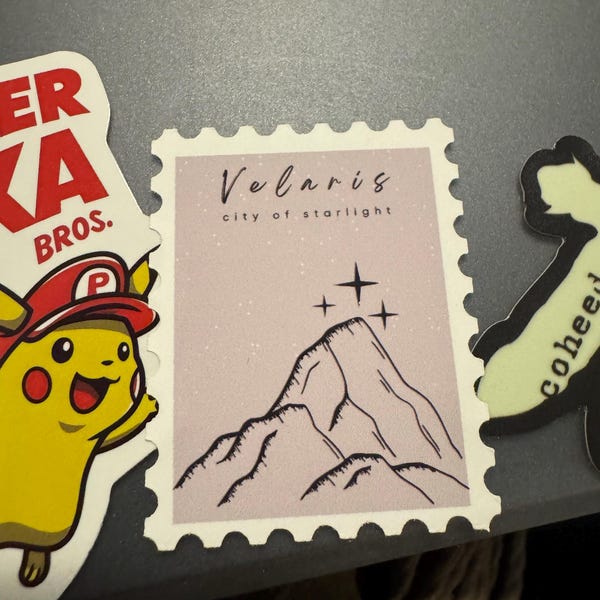 SJM Cities Stamp Sticker Pack VINYL STICKER Velaris City of Starlight ...
