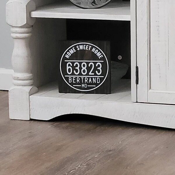 Zip Code Sign | Personalized Location Sign | Zip Code, City and State ...