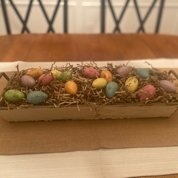 PRIMITIVE WOODEN EGGS | Rustic Easter Decor | Farmhouse Kitchen Decor ...