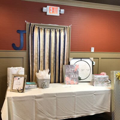 Cards and Gifts Sign, Navy Blush Cards Sign, Blush Gifts Sign ...