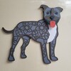 Staffie SVG Layered Cutting File | 3D Staffordshire Bull Terrier ...