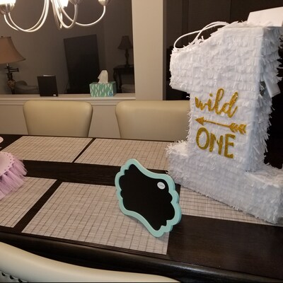 20'' Tall White Number One Pinata Wild One Theme - Etsy