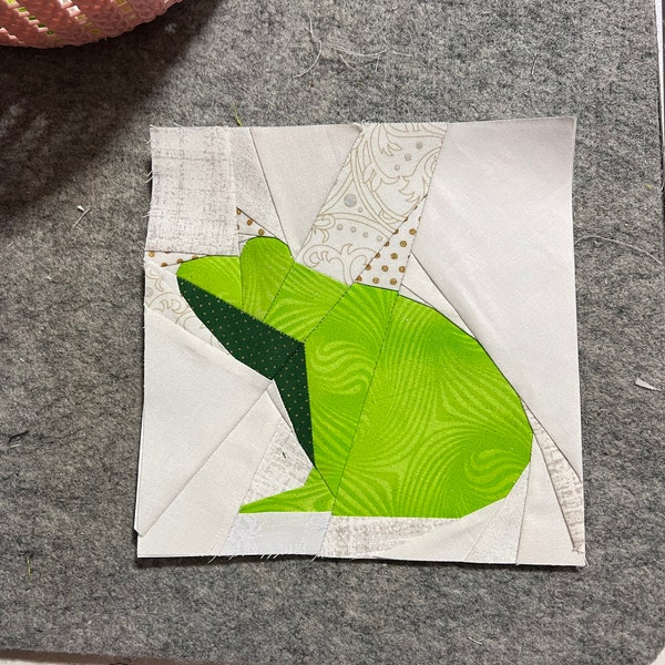 Frog Paper Pieced Pattern - Etsy