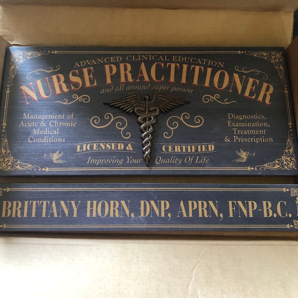 Nurse Practitioner Wood Sign With Optional Personalization >>> Order by ...